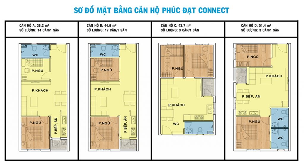 Căn hộ Phúc Đạt Connect | Khu đô thị Phúc Đạt Hiệp Thành 3